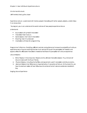 Recreation Programming Notes Chapter 1 - Knowing this structure enables ...