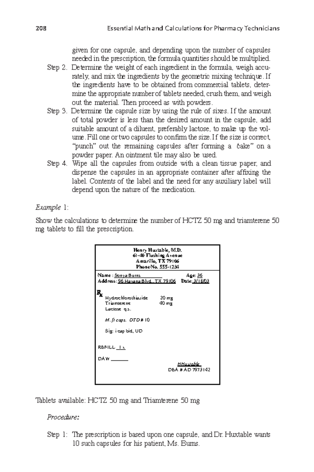 Essential Math and Calculations for Pharmacy Technicians-23 - 208 ...