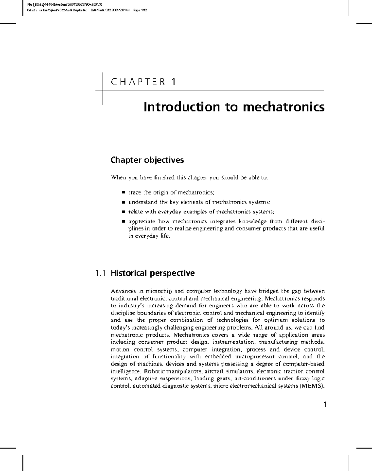 5. Introduction to Mechatronics Author Elsevier - Creator: Iruchan/cipl-un1-3b2-1.unit1.cepha ...
