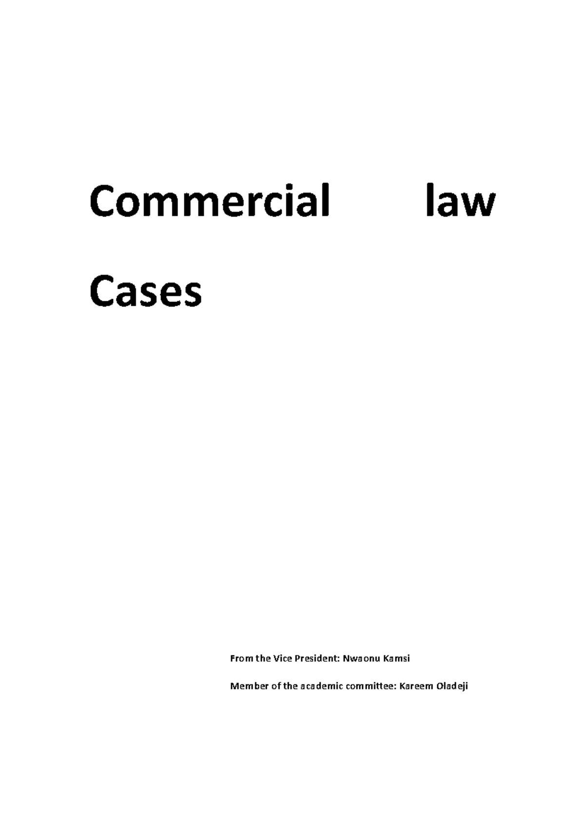 Commercial%20law%20cases%20academic%20committee - Commercial law Cases ...
