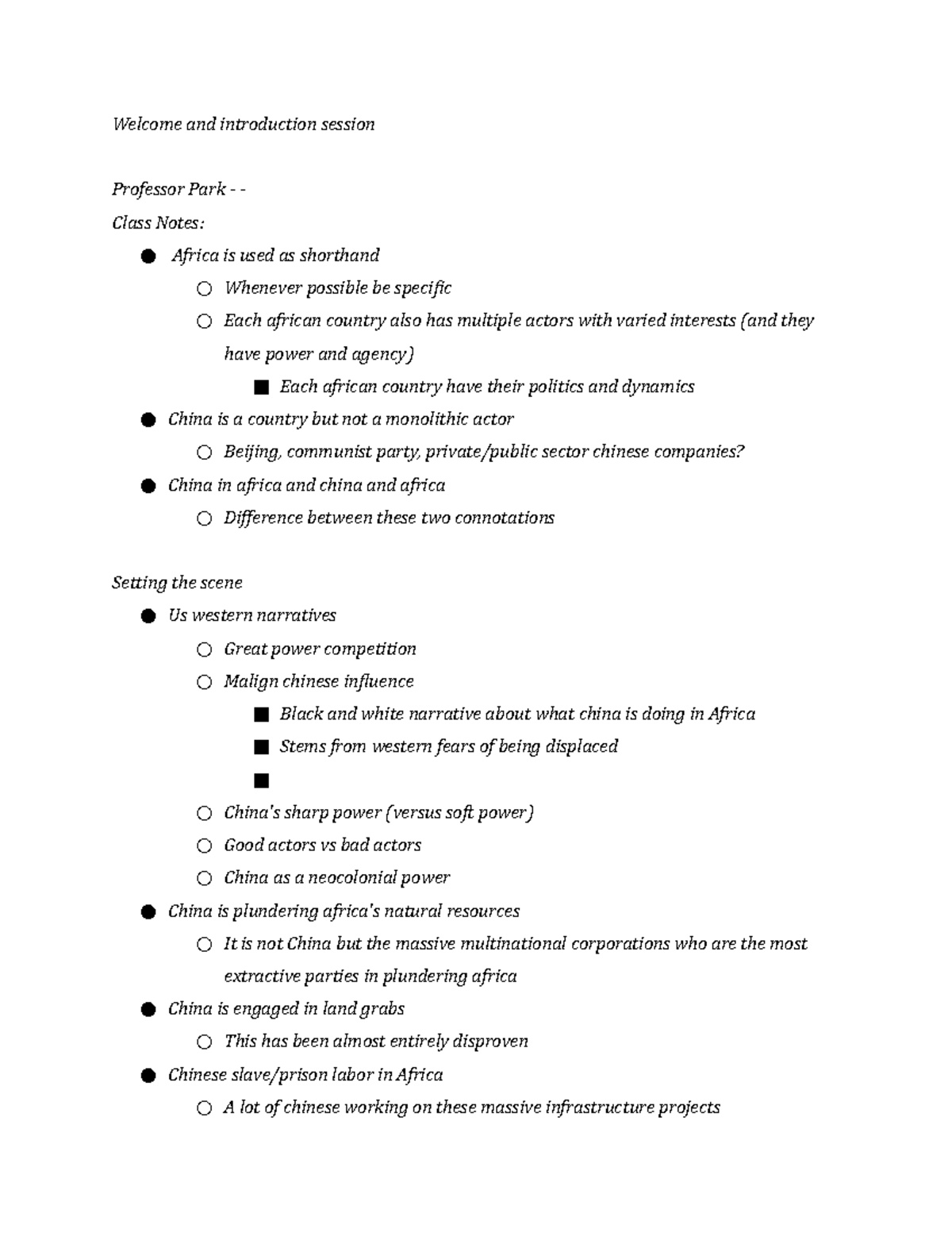 Week 1 Welcome and introduction session - Welcome and introduction ...