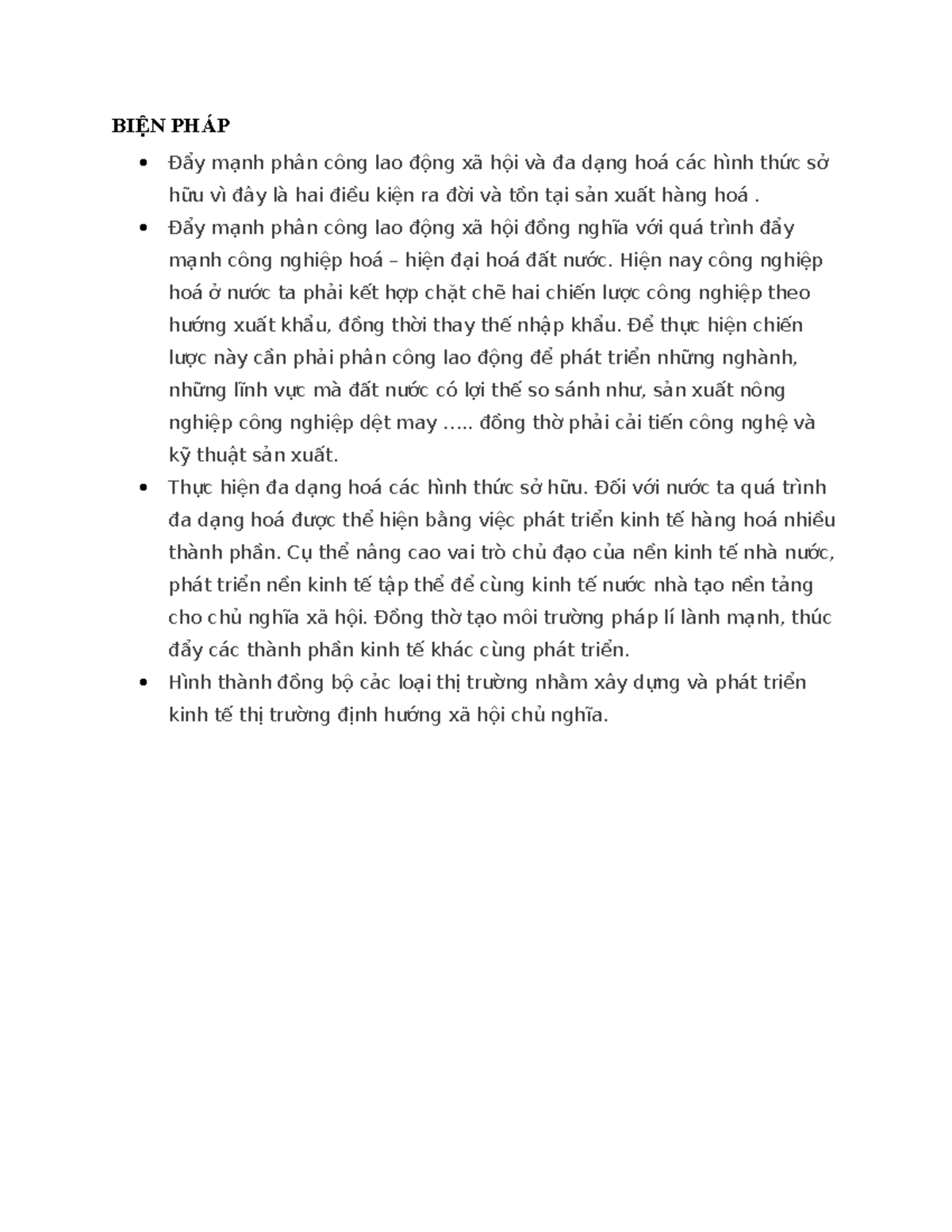 Document 6 - biện pháp nền kinh tế thị trường - BIỆN PHÁP Đẩy mạnh phân ...