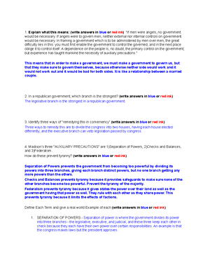 Federalist 70 Lesson - AP US Government and Politics Enduring ...