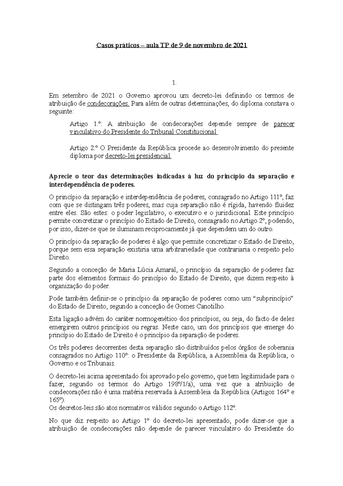 »aula tp 9 de novembro - Aulas teóricas - Casos práticos – aula TP de 9 ...