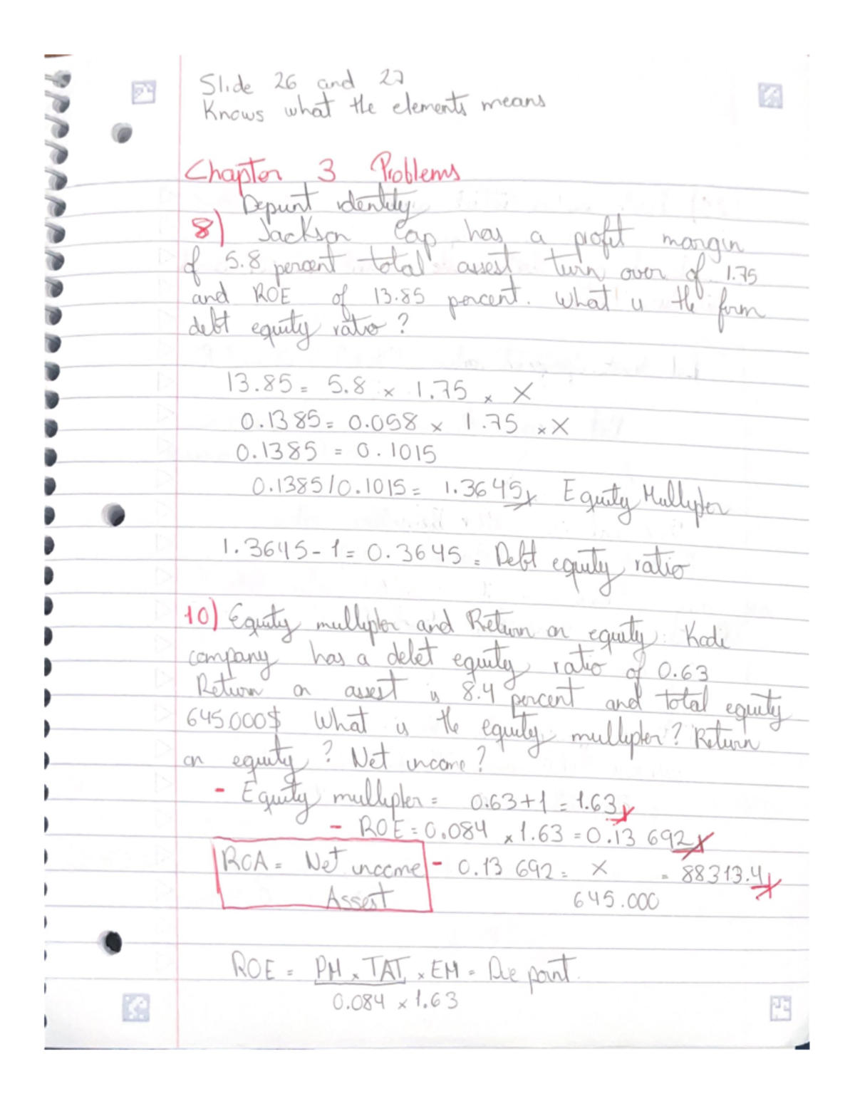 Chapter 3 Business Finance Problems - Slide 26 and 27 Knows what the ...