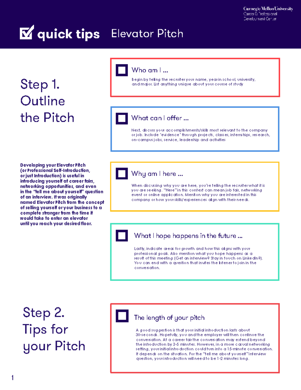 Elevator-pitch - This document gives you a guied on how to create ...