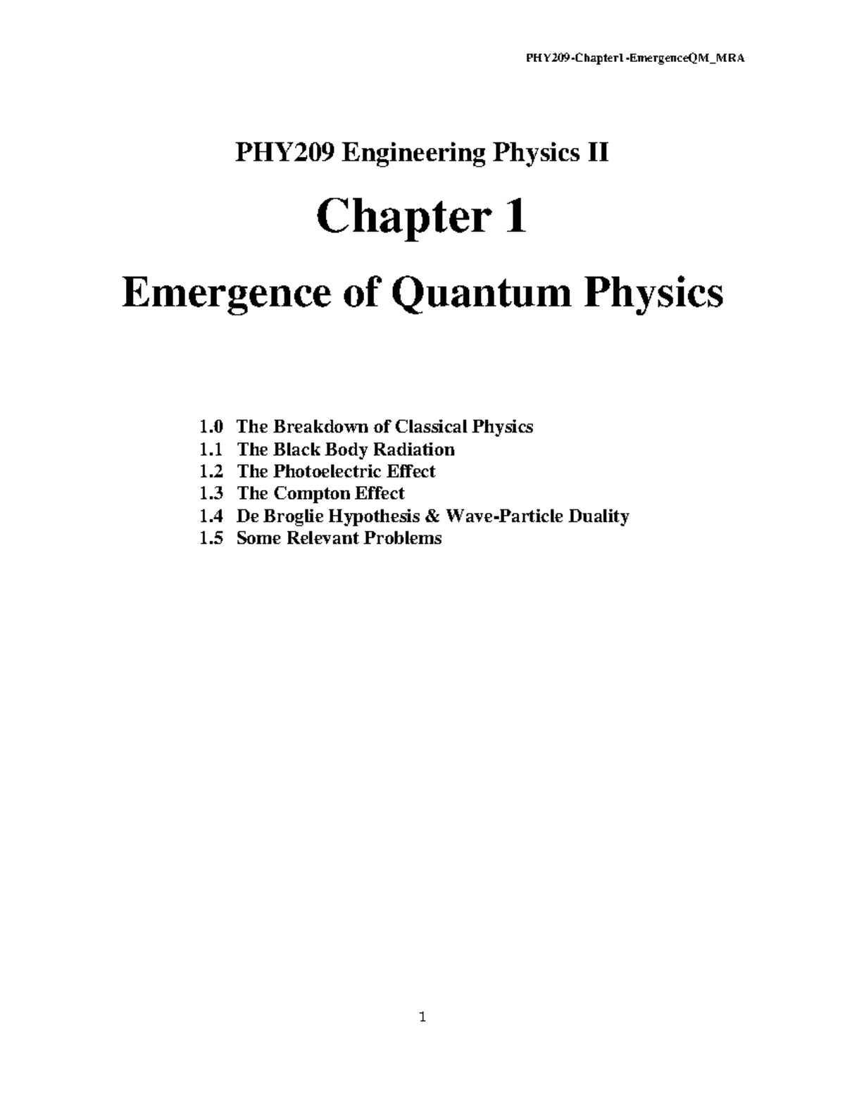 Phy209-chapter 1-new - PHY209 Engineering Physics II Chapter 1 ...