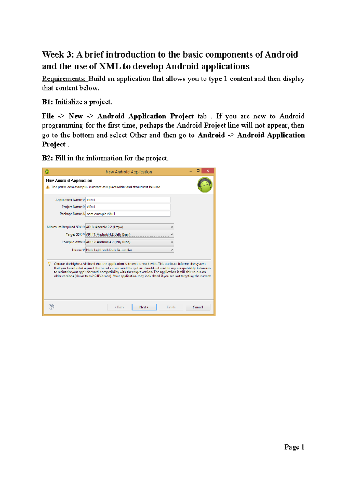 Lab2 Edit Text Text View Button - Week 3: A brief introduction to the ...