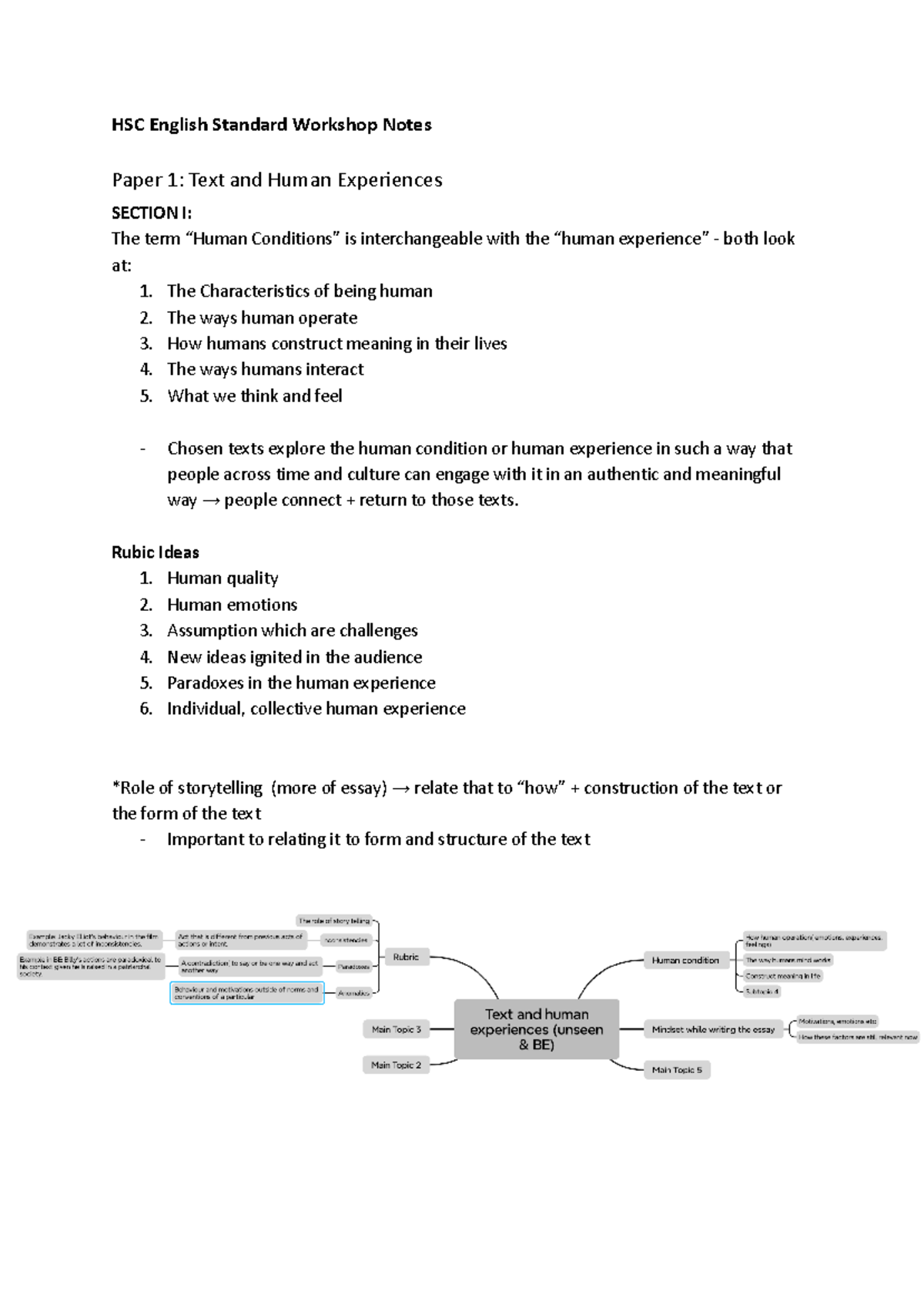 UTS English workshop 23 - HSC English Standard Workshop Notes Paper 1 ...