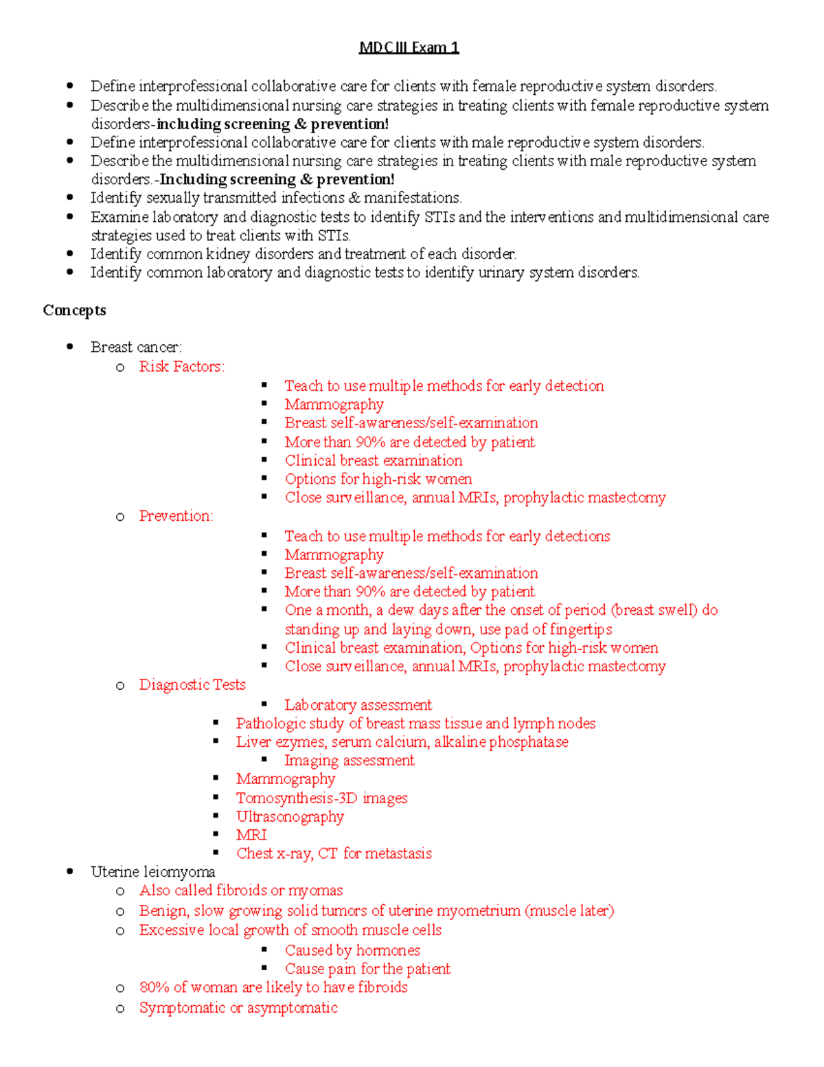 MDC III Exam 1 concepts - MDC III Exam 1 Define interprofessional ...