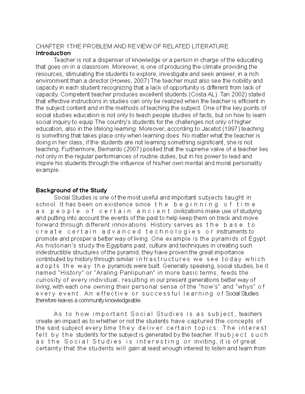 Chapter 1THE Problem AND Review OF Relat - CHAPTER 1THE PROBLEM AND ...