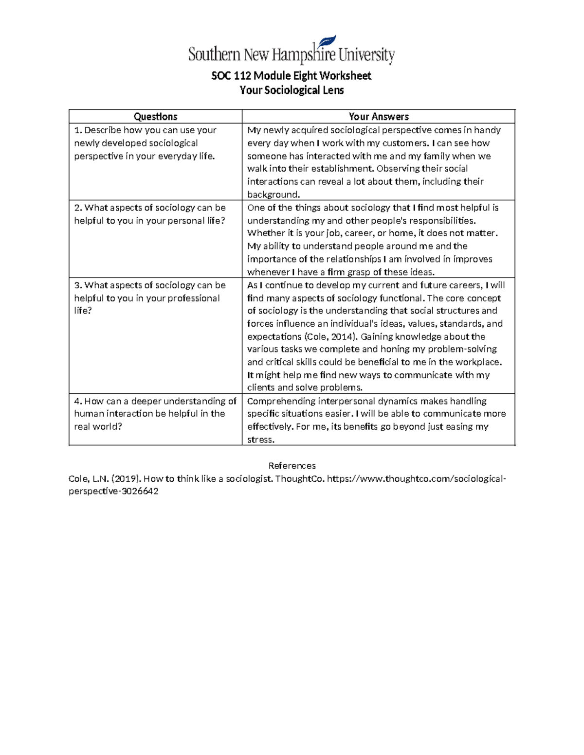 8-1 Worksheet- Reflection Worksheet - SOC 112 Module Eight Worksheet ...
