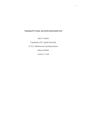 Unit3Discussion 1 IT3315 - Unit 3 Discussion 1 The IETF RFC 4251 Secure Shell (SSH) protocol is ...
