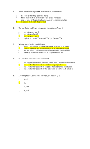 Midterm 2 Version 1 Answer key - BROCK UNIVERSITY Econ 1P92, Fall 2022 Department of Economics ...