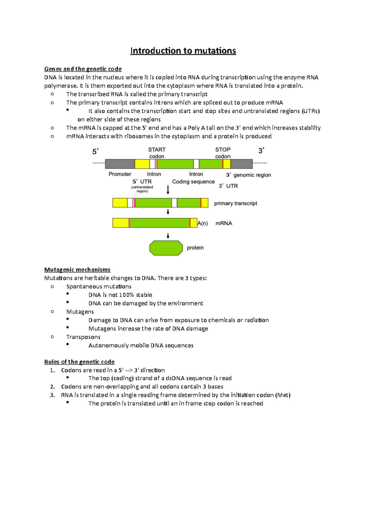 Mutations and Genetic Interactions - Introduction to mutations Genes ...