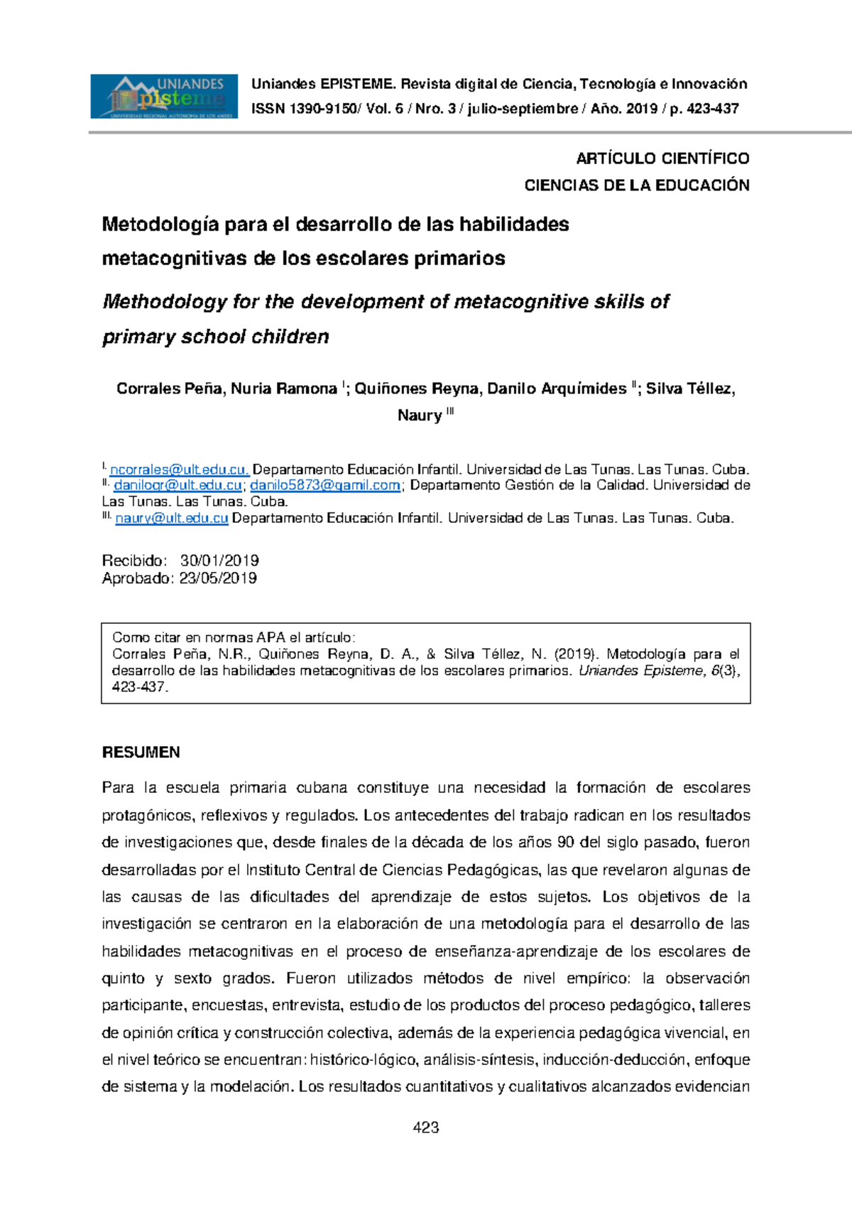 Dialnet-Metodologia Para El Desarrollo De Las Habilidades Metacog ...