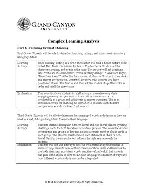 ELM-305 Reading Comprehension Lesson Outline Template - Reading ...