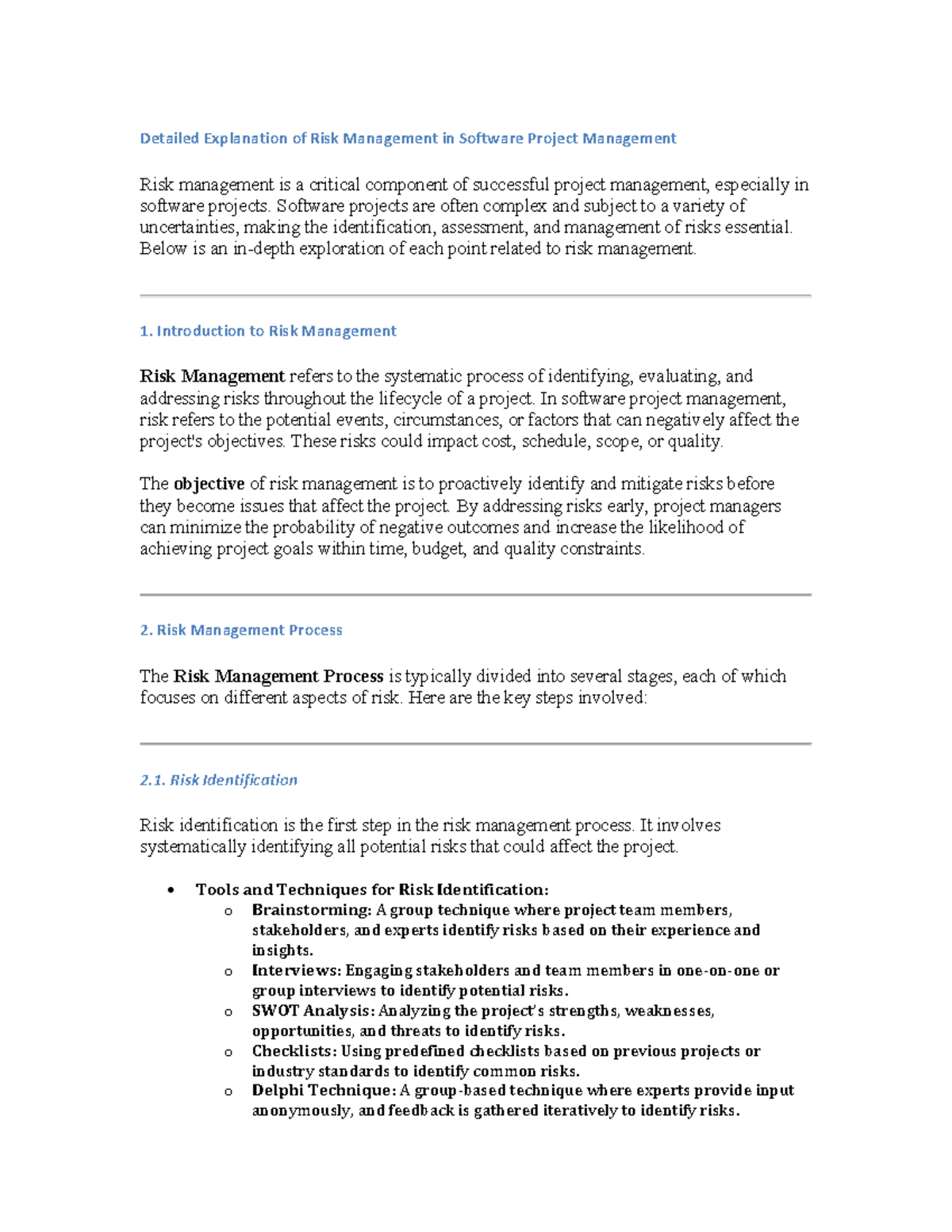 Risk Management UNIT 3 - PPT - Detailed Explanation of Risk Management ...