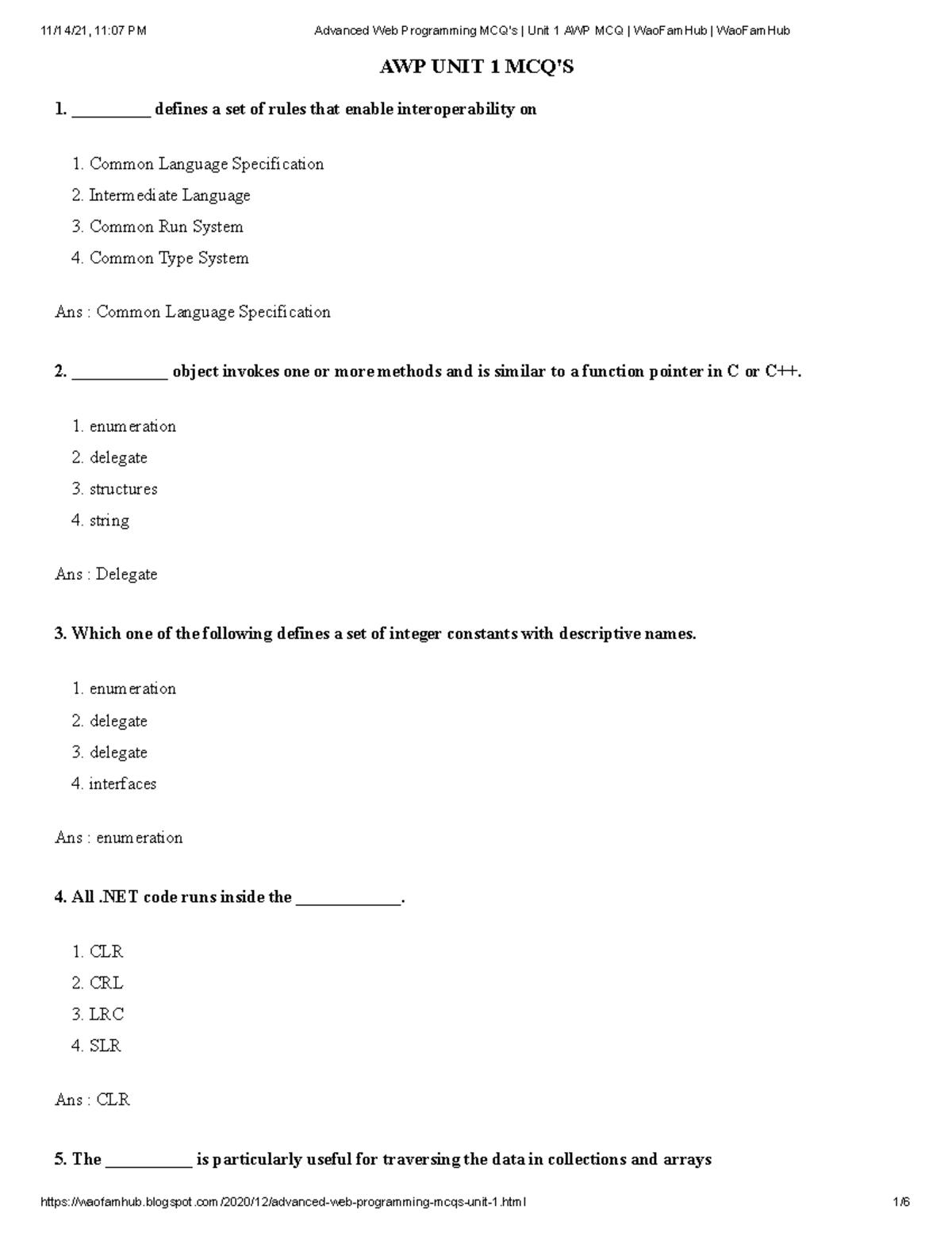 UNIT-1-MCQ'S - Bsc. Information TechnologyBsc. Information Technology ...