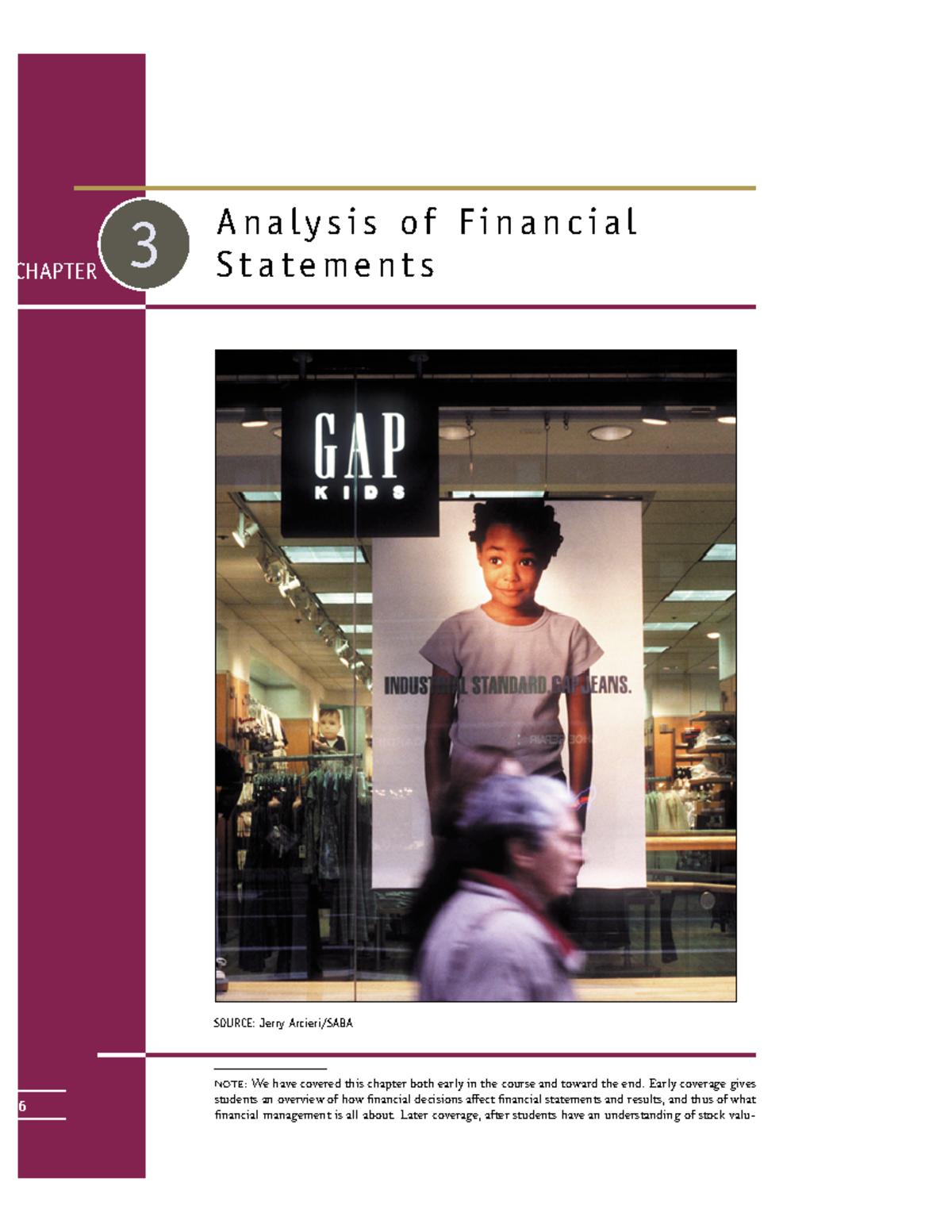 3 - Analysis of Financial Statements - 6 SOURCE: Jerry Arcieri/SABA ...