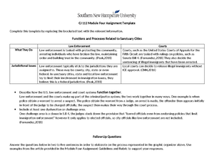 3-1 journal final - Grade A - Module 3 Journal SNHU Intro to Criminal ...