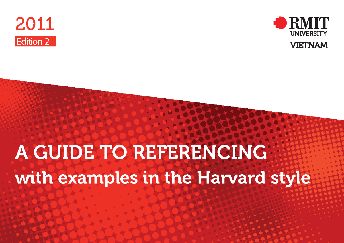 Harvard Referencing Guide Feb 2011 - Economics Statistics - USP - Studocu