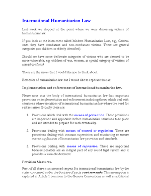 A short history of international humanitarian law - The European ...