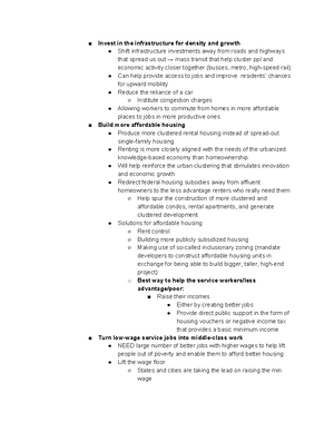 102 pt 1 - Study Guides - Final Exam Study Guide Suburban cities ...