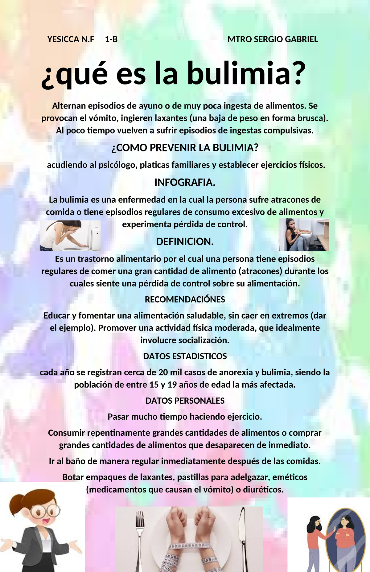 Yesicca N - NOSE - YESICCA N 1-B MTRO SERGIO GABRIEL ¿qué es la bulimia ...