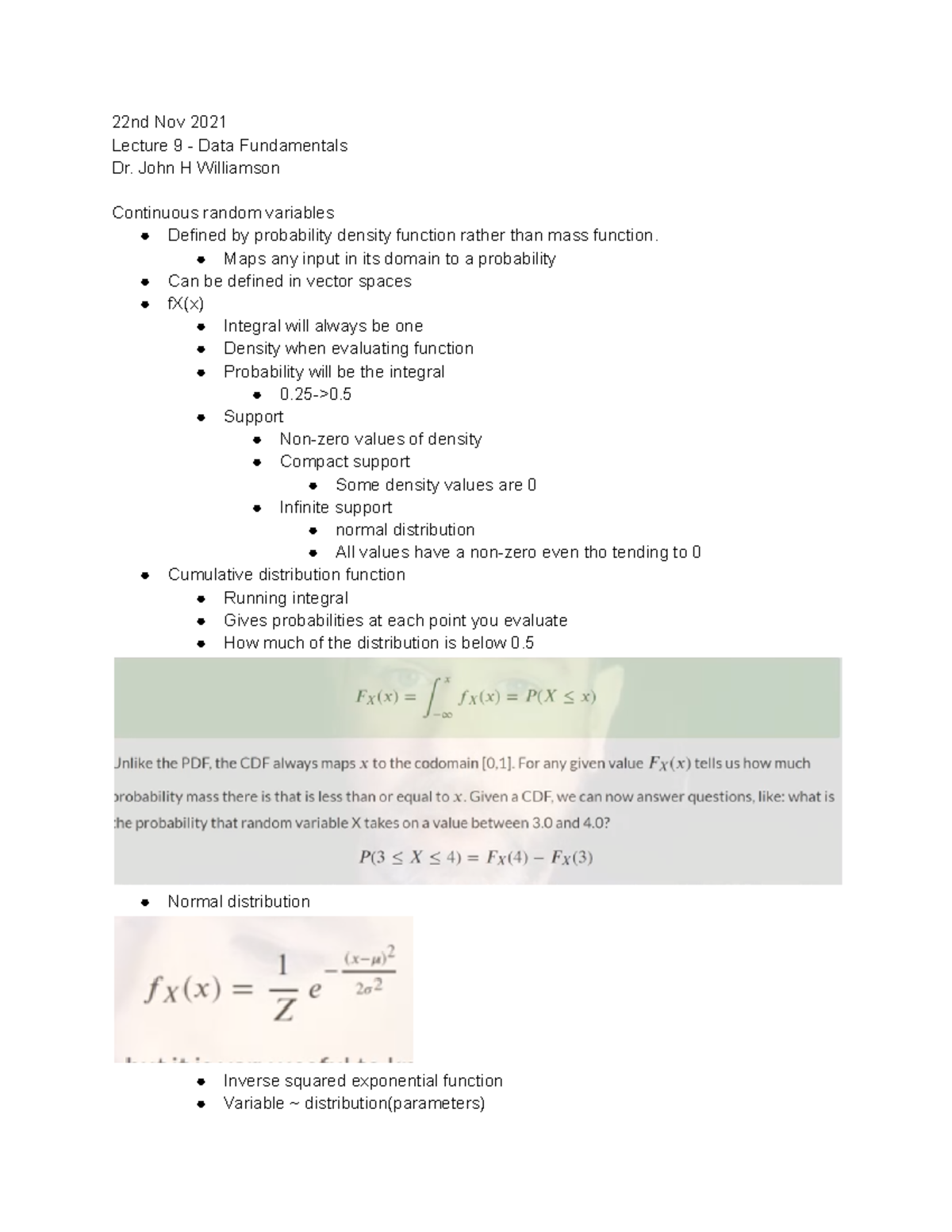 Data Fundamentals Lecture 9 - 22nd Nov 2021 - 22nd Nov 2021 Lecture 9 ...