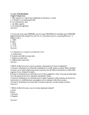 Chapter 4 - Chapter 4 Multiple Choice Which of the following research ...