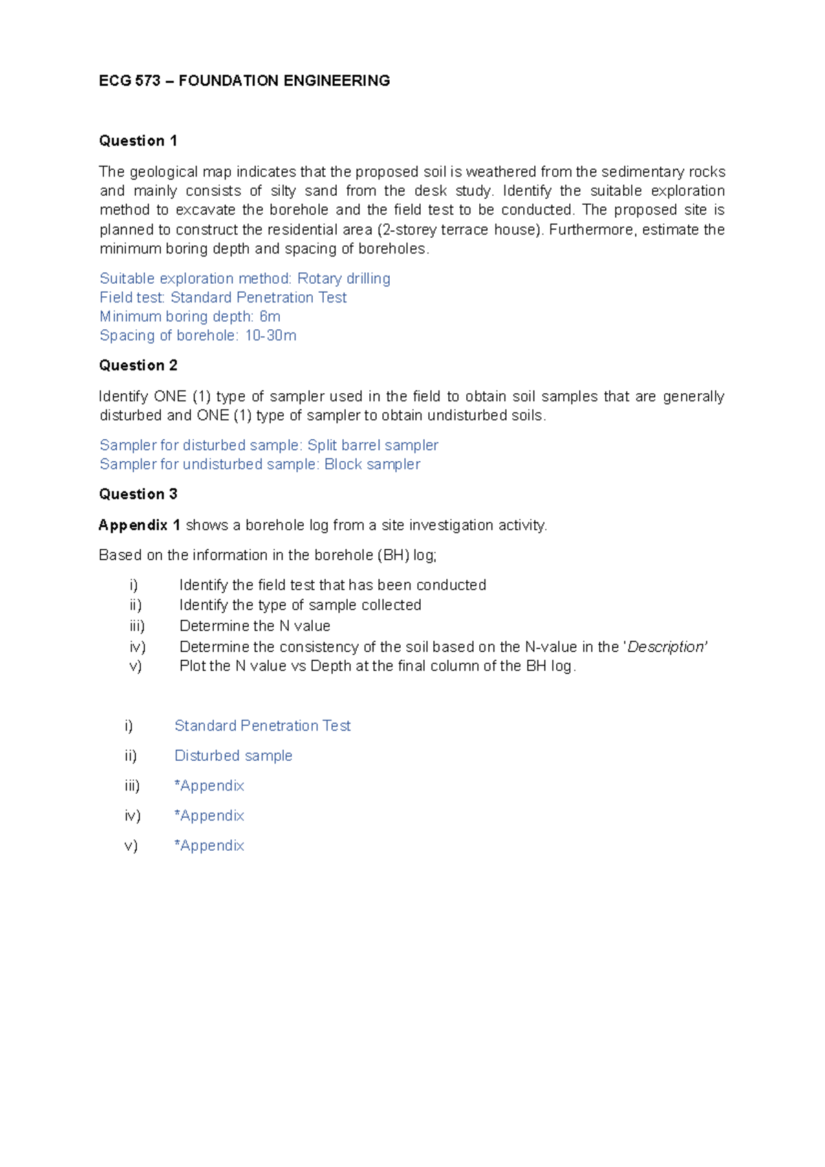 ECG 573 - Foundation Engineering C1 - ECG 573 – FOUNDATION ENGINEERING ...