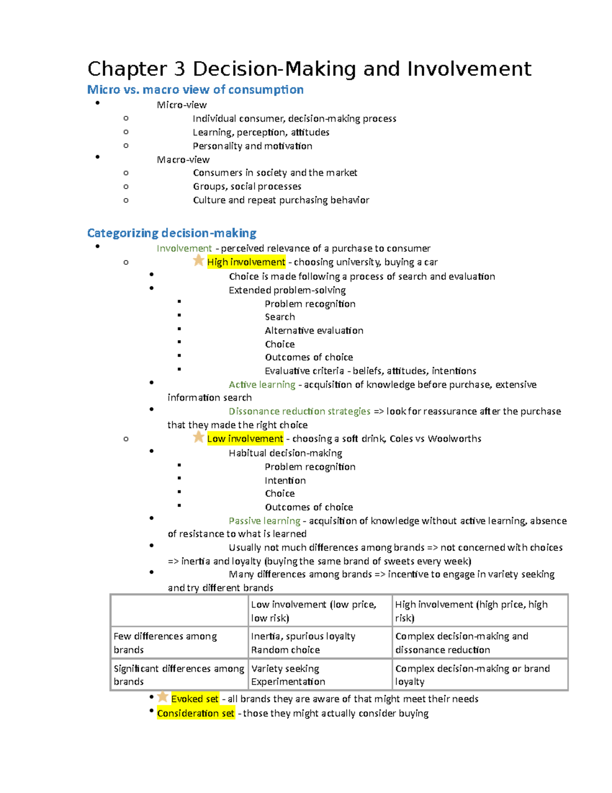 Chapter 3 Decision-making and involvement - Chapter 3 Decision-Making ...