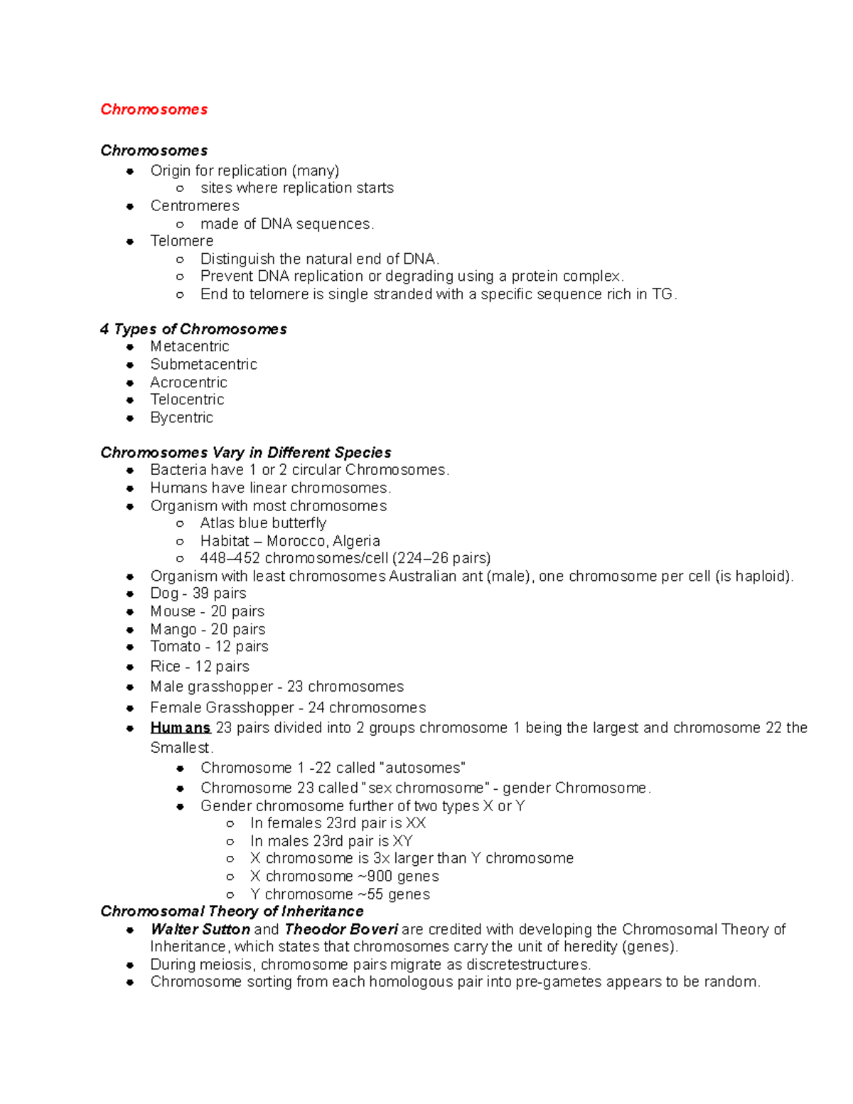 Biology Notes - EXAM 3 - Professor Atta Ahmad's in person lecture ...