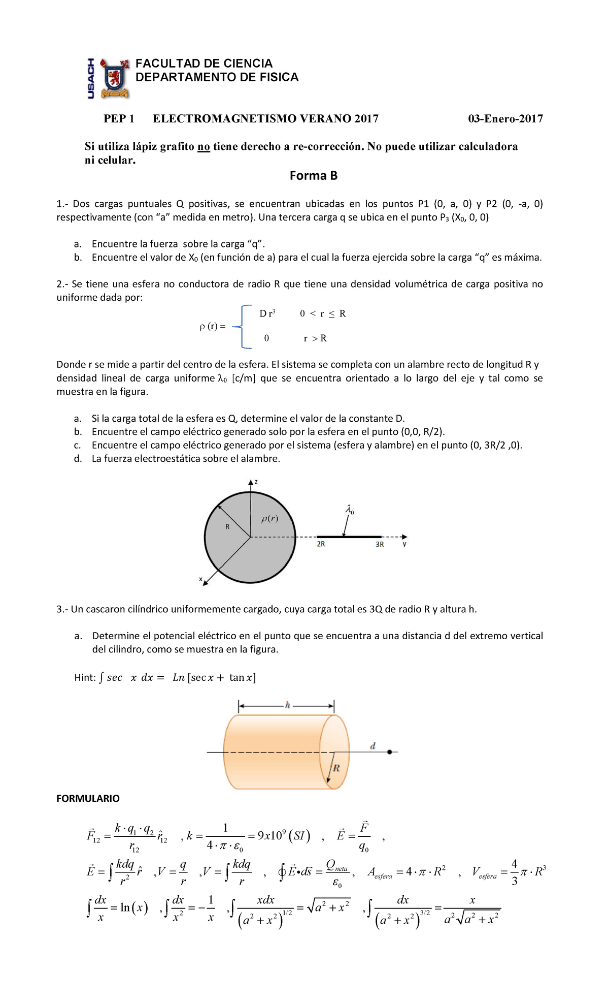 Examen 2016, preguntas y respuestas - Warning: TT: undefined function: 32 FACULTAD DE CIENCIA ...
