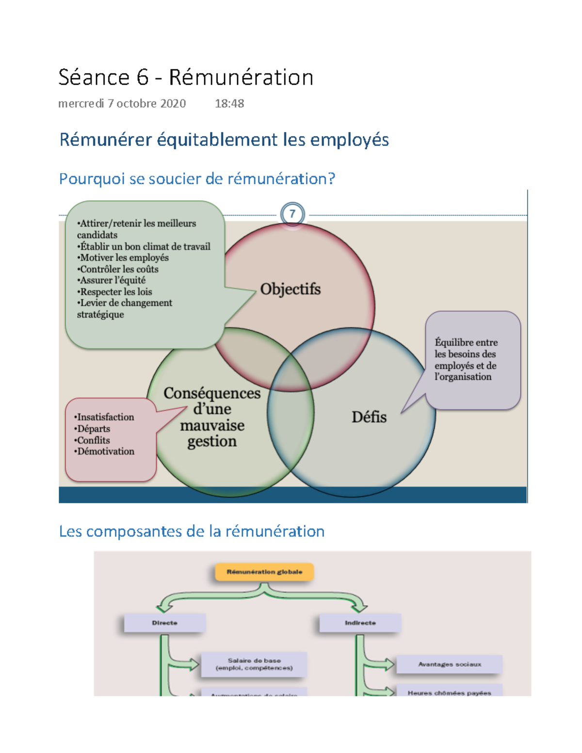 Séance 6 - Rémunération - Warning: TT: undefined function: 32 Warning: TT: undefined function ...