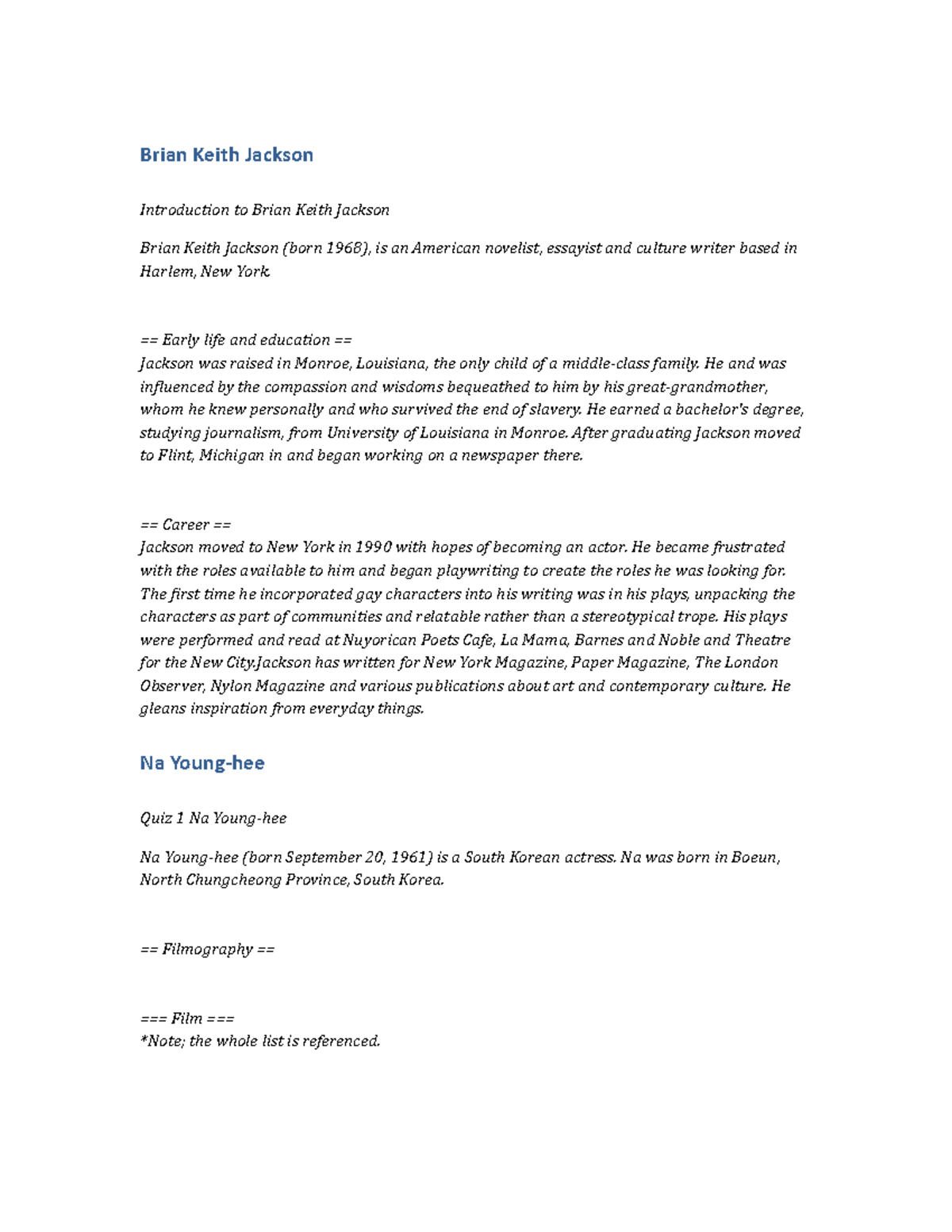 PSY167Lecture-Note Brian Keith Jackson - Brian Keith Jackson ...