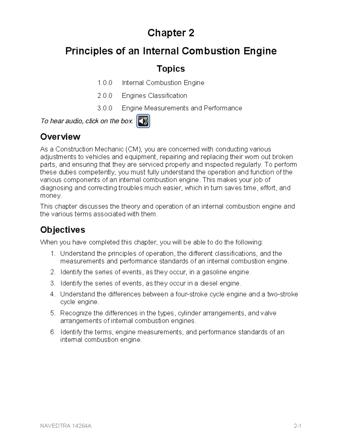 Chapter 2 - Principles of an Internal Combustion Engine Topics ...