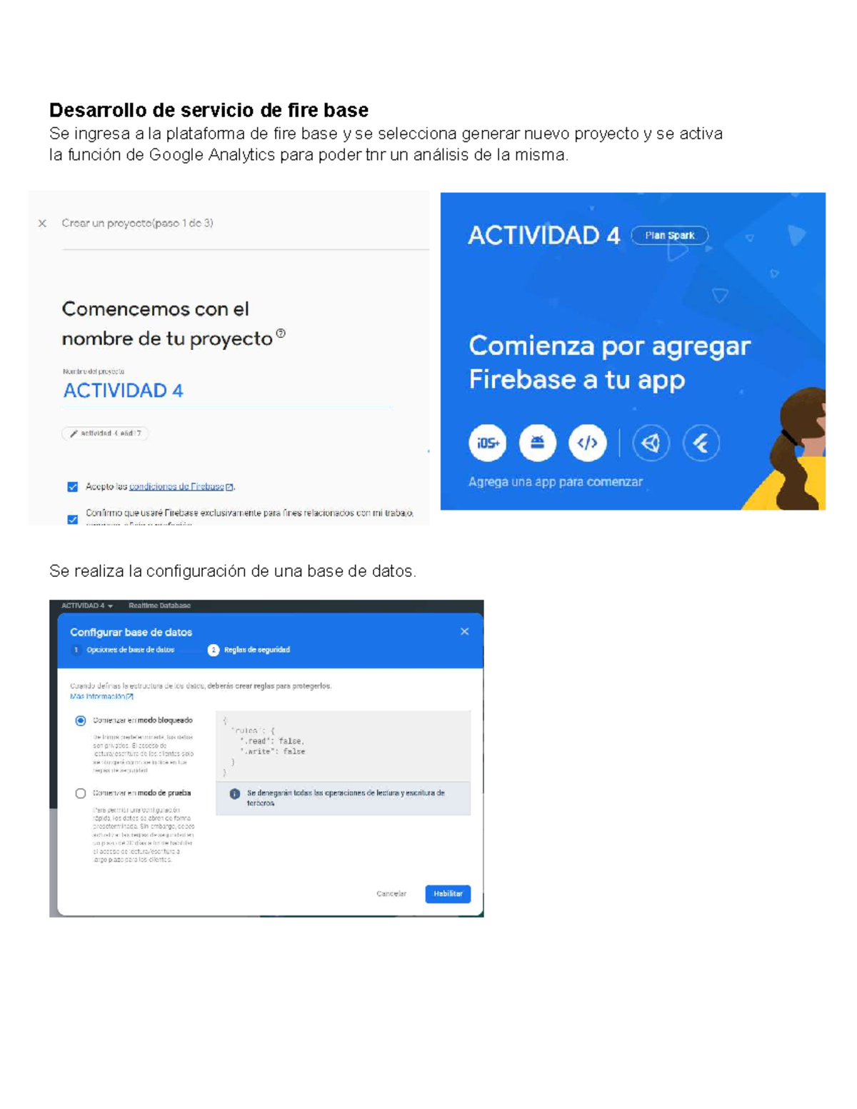 A3 aplicacionmoviles - tareas - Desarrollo de servicio de fire base Se ...