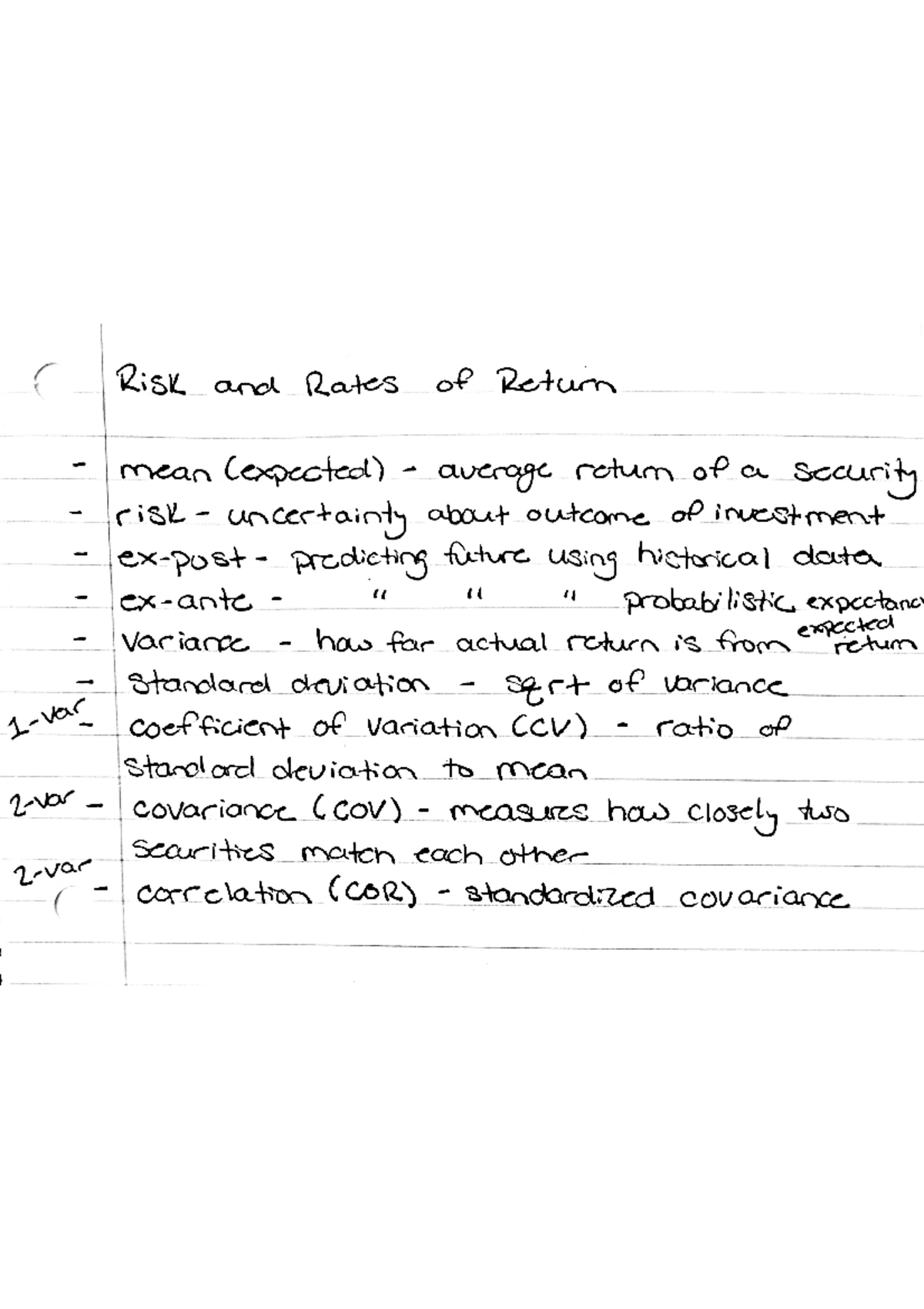 Risks and Rates of Return - FIN 3403 - Studocu