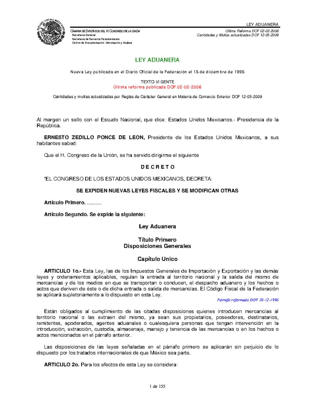 Articulo 203 - Conceptos - CÁMARA DE DIPUTADOS DEL H. CONGRESO DE LA ...