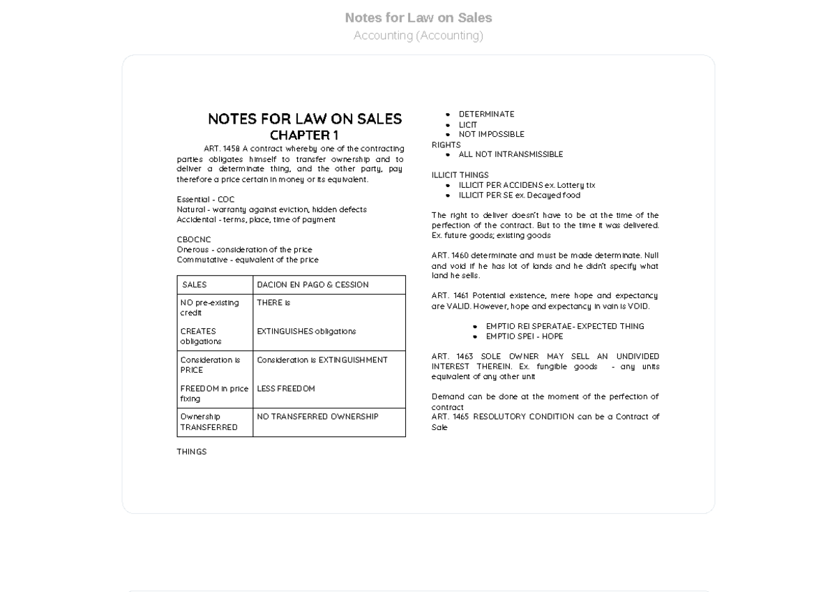 Notes-for-law-on-sales compress - Notes for Law on Sales Accounting ...