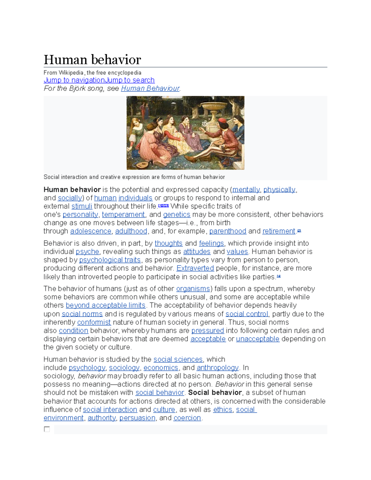 ANTH 101 Cultural anthropology - Human behavior From Wikipedia, the ...