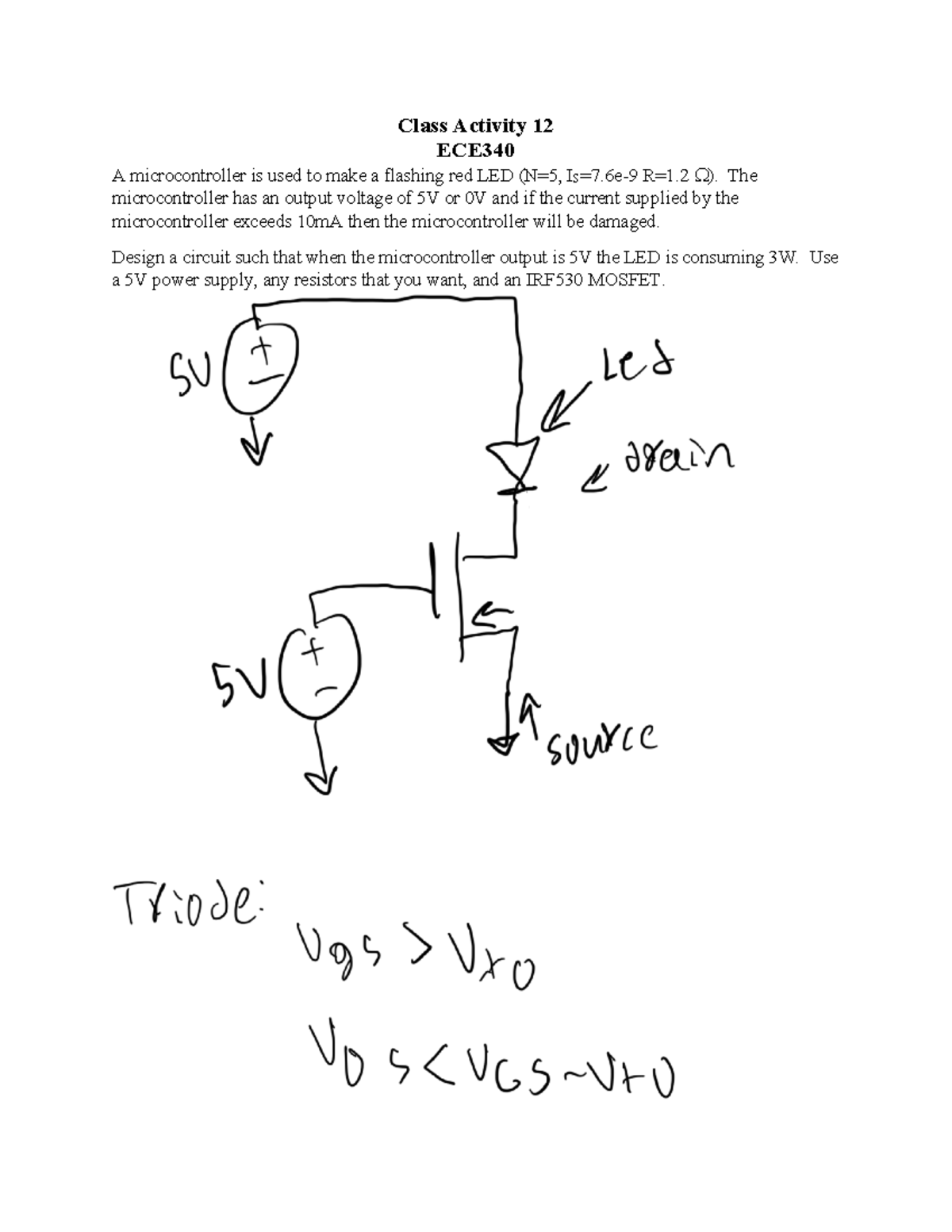 CA12 - Class Activity 12 - EC EN 340 - Class Activity 12 ECE A microcontroller is used to make a ...
