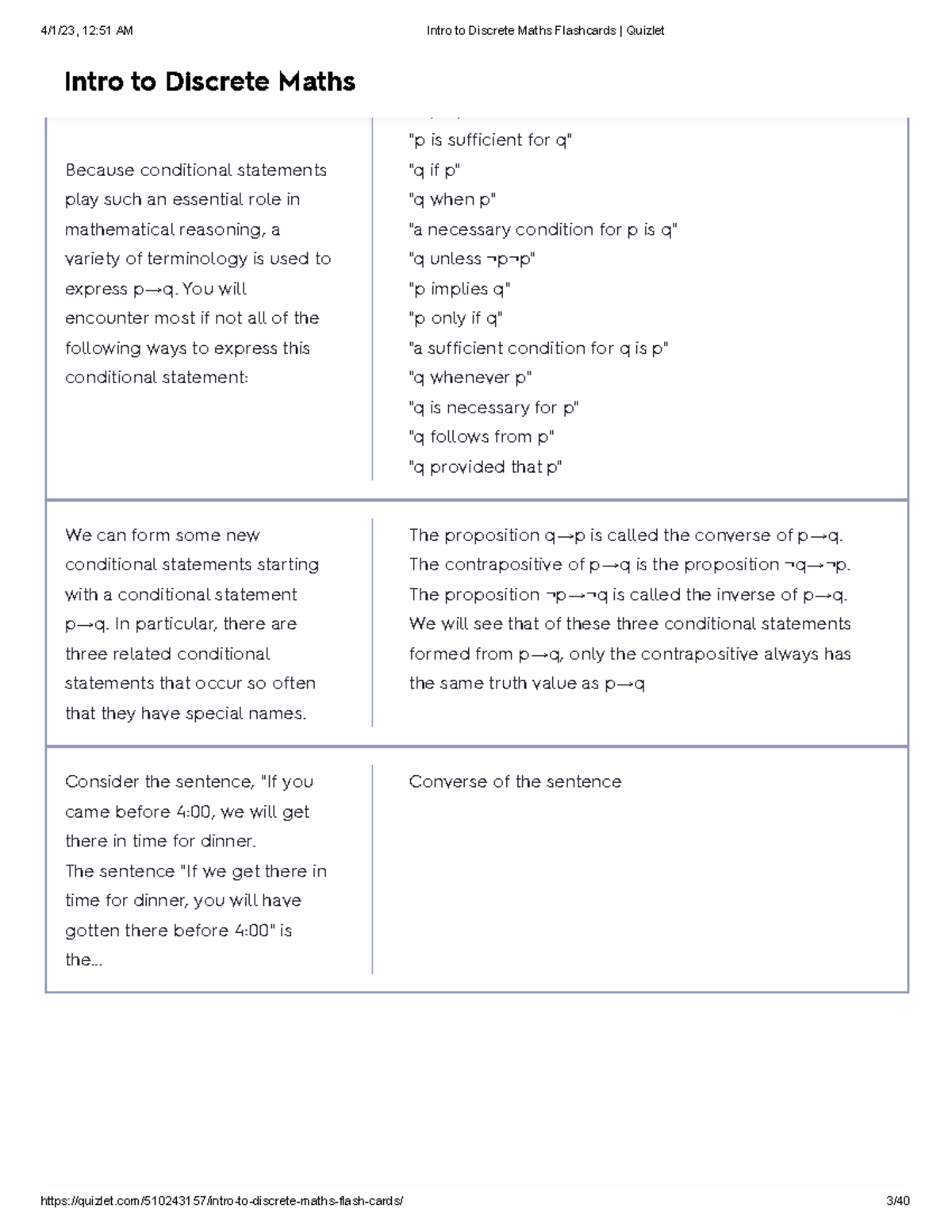 distribution law - 4/1/23, 12:51 AM Intro to Discrete Maths Flashcards ...