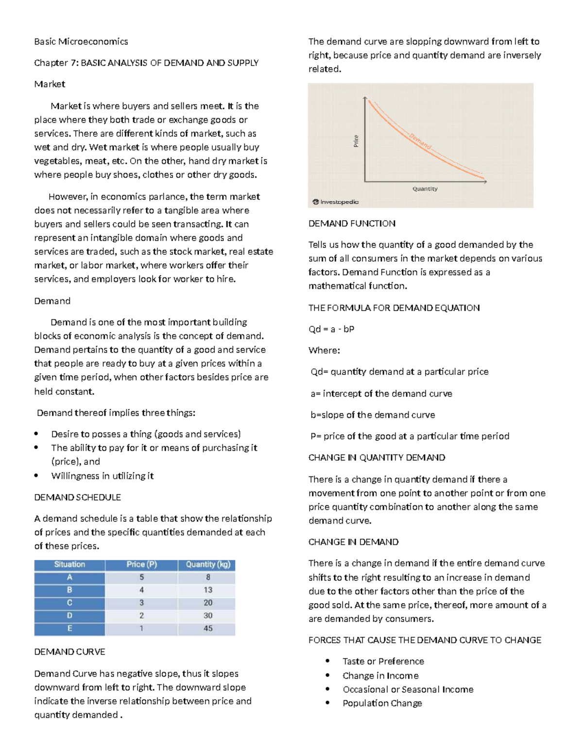 Basic Microeconomics 7-8 - Basic Microeconomics Chapter 7: BASIC ...