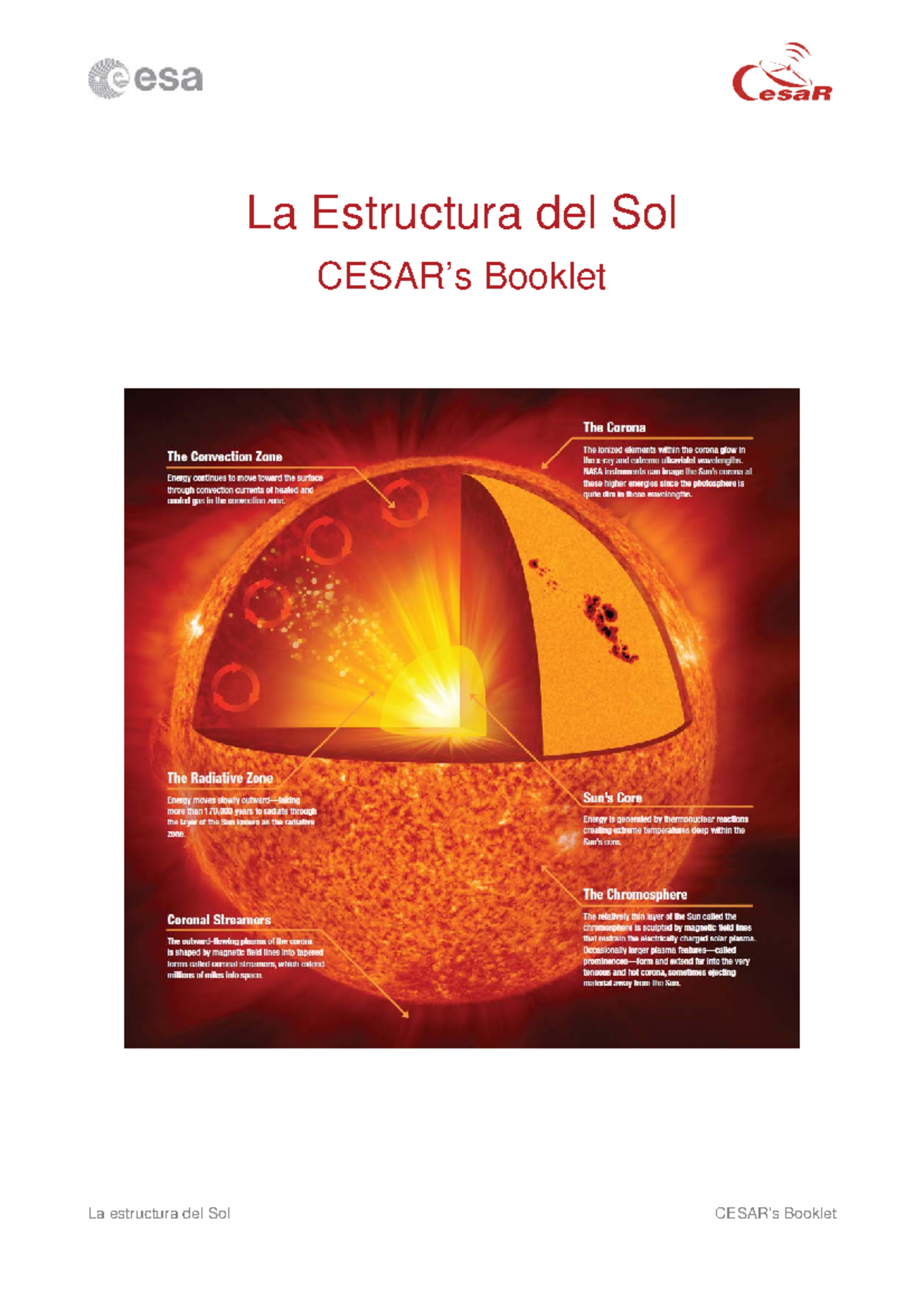 La estructura del sol booklet - La Estructura del Sol CESAR’s Booklet Cómo funcionan las ...