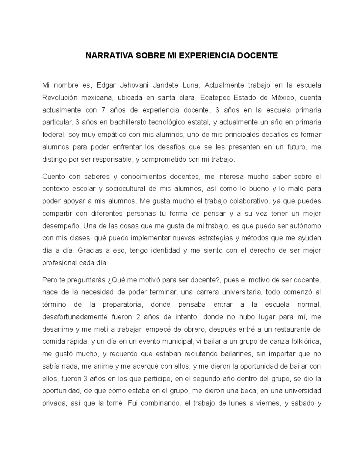 IF G14 P1 Jandete - ñlmñlkñlklñklklñkñl,l - NARRATIVA SOBRE MI ...