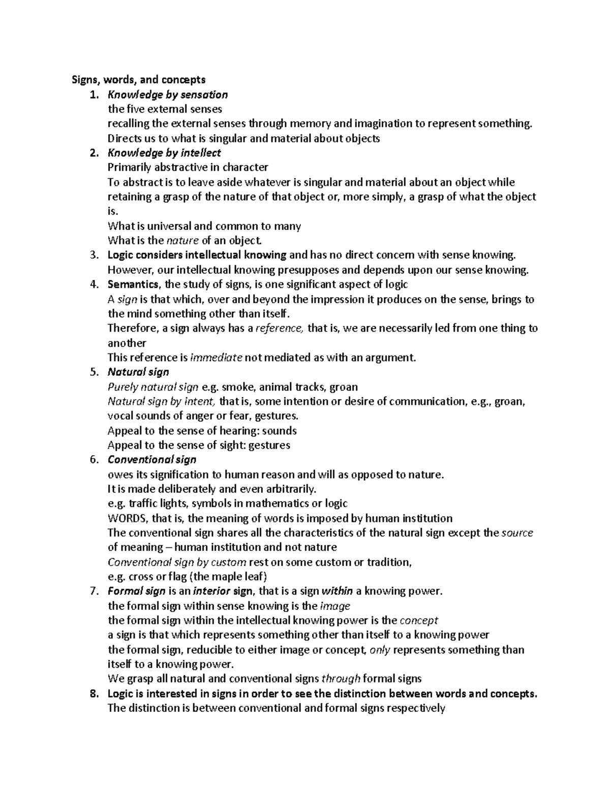 Phil 140 - signs, words, concepts, feburary 14th - Signs, words, and ...