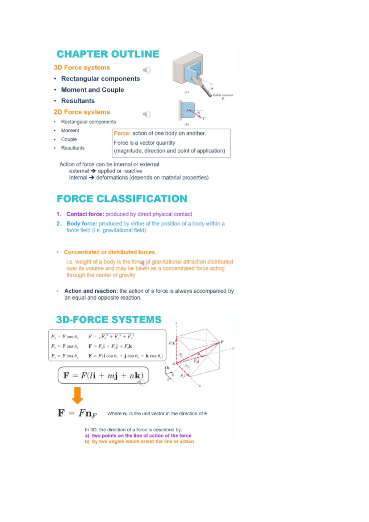 3d forces - PHYS1035 - Wits University - Studocu
